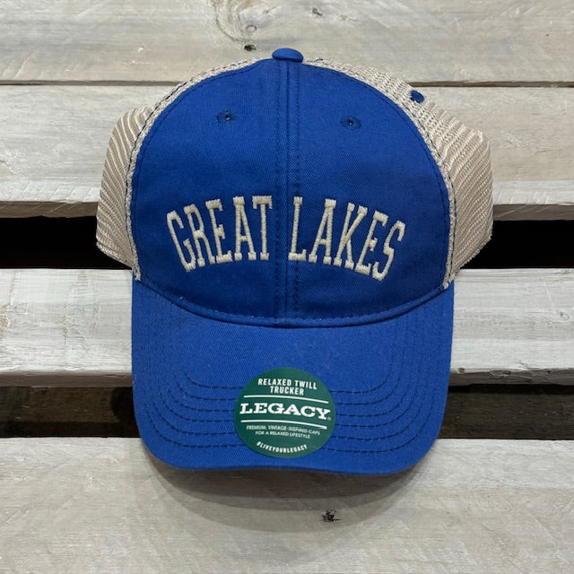 Great Lakes Embroidered Block Mesh Back Ball Cap – Archies Surf Shop