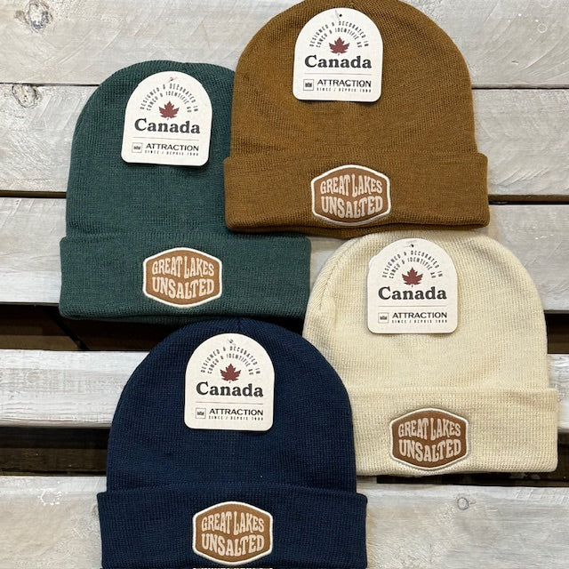 Great Lakes Wave Letter Patch Rib Knit Toque – Archies Surf Shop