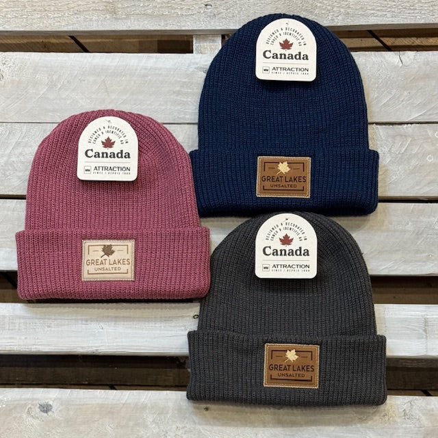 Great Lakes Maple Leaf Badge Ribbed Toque – Archies Surf Shop